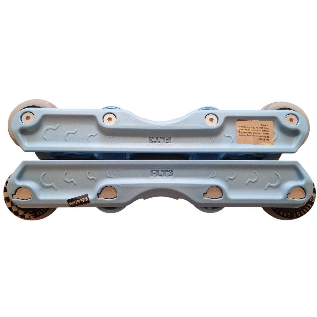 Woooosh Skates Worldwide - Ground Control Featherlite 3 Blue Complete Setup